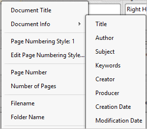 PDF-XChange Co Ltd :: Knowledge Base :: How do I Customize Headers and Footers